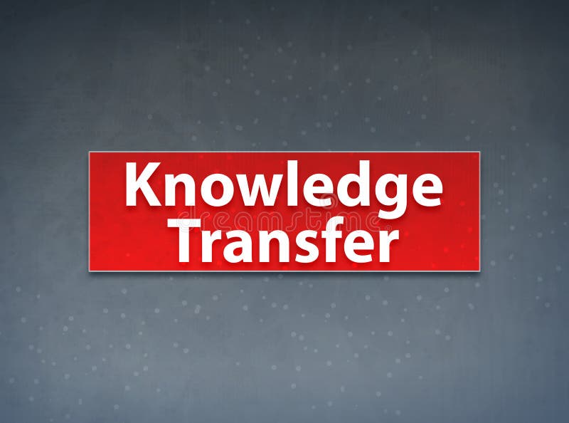 Knowledge Transfer Red Banner Abstract Background Stock Illustration ...