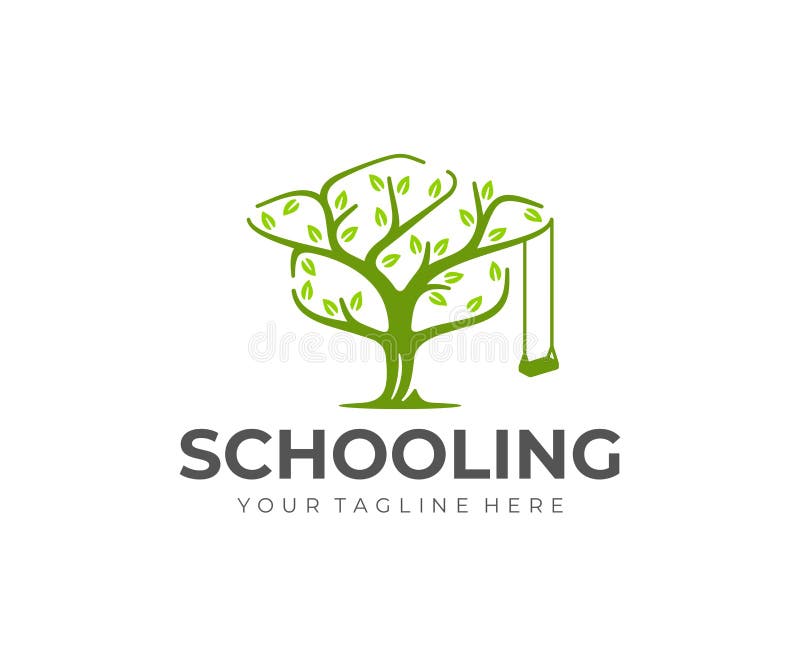 Knowledge Tree Logo Design. Bachelor Hat and Tree Vector Design Stock ...