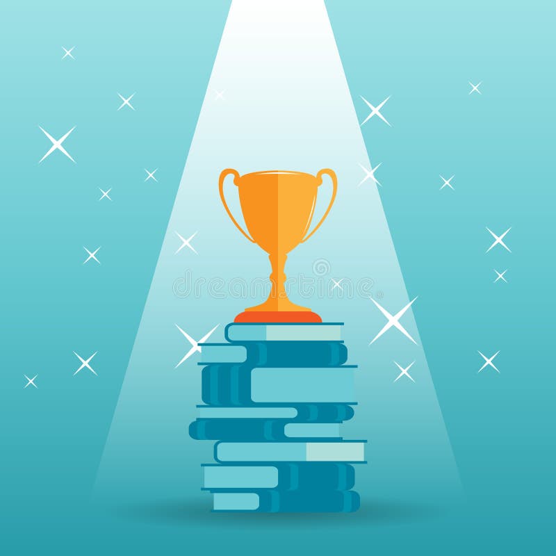 Knowledge Trophy stock vector. Illustration of trophy - 52661280