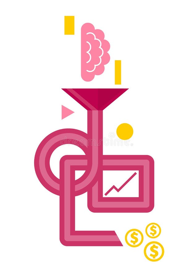 Knowledge turns into money stock vector. Illustration of earnings ...