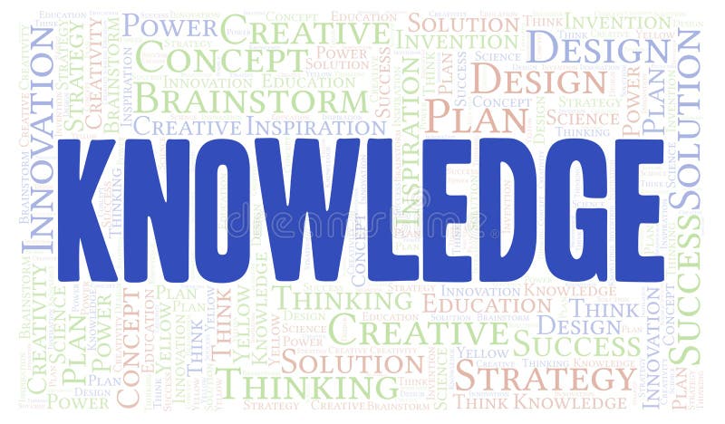 Knowledge Typography Design Stock Vector - Illustration of chart, sale ...
