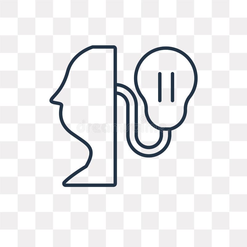 Knowledge Vector Icon Isolated on Transparent Background, Linear Stock ...