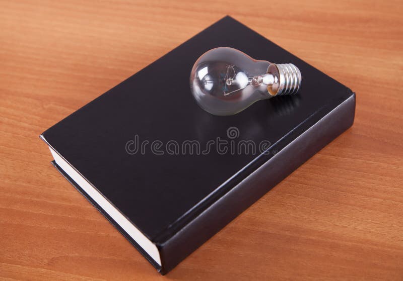 Knowledge and Wisdom Light Bulb and Book Stock Photo - Image of think ...