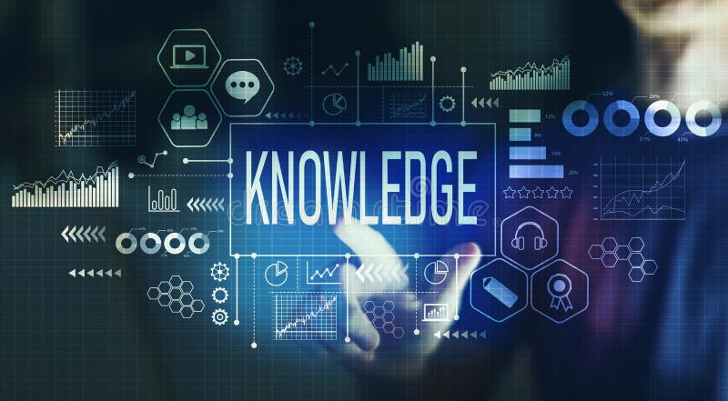 Knowledge with man stock photo. Image of education, communication ...