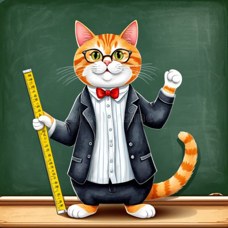 The Knowledgeable Kitty: Lessons from a Classroom Cat Stock Image ...