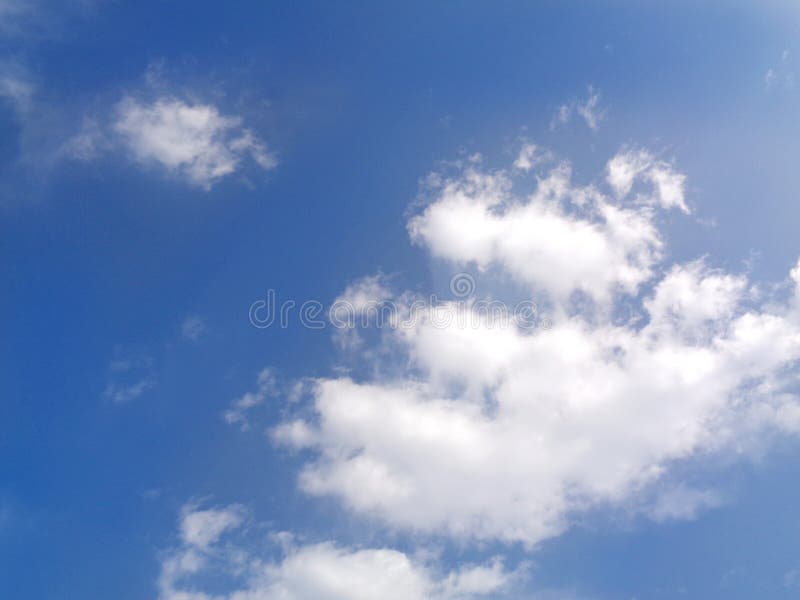 Hd Sunny Clouds on Blue Sky | Clouds in a Lovely Shape Stock Photo ...