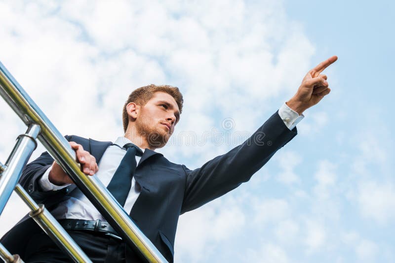 She knows right answer! stock image. Image of high, portrait - 10713205