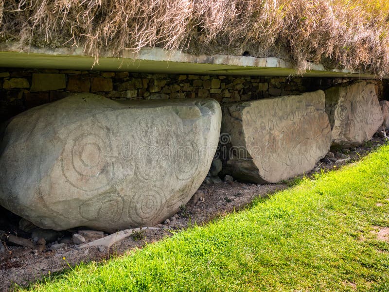 Knowth Neolithic Mound Eastern Passage Tomb, Ireland Stock Image ...