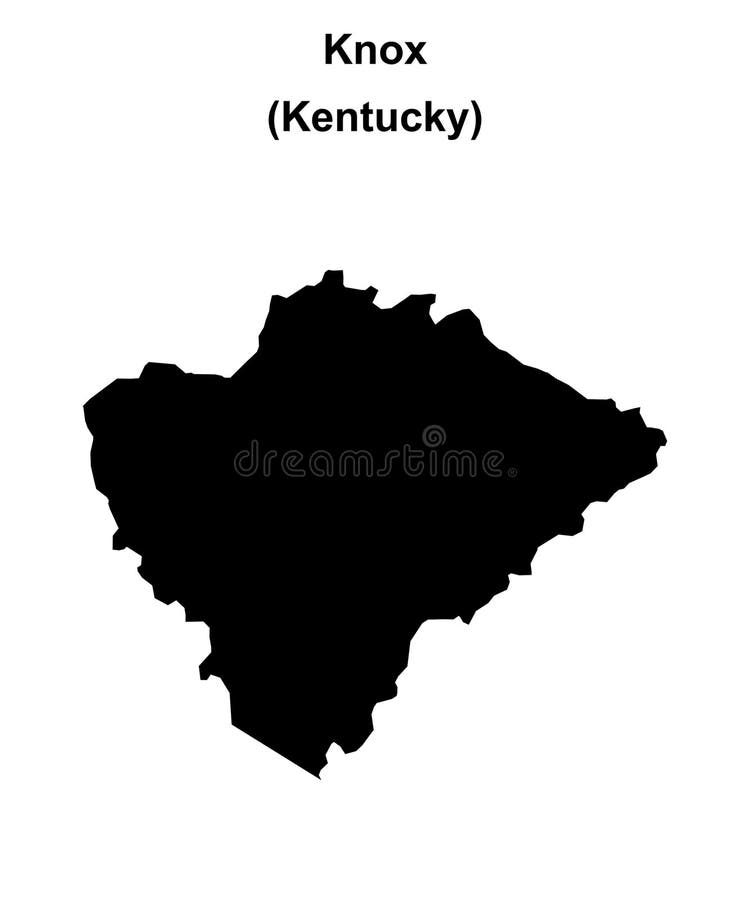 Knox outline map stock vector. Illustration of knox - 361598415