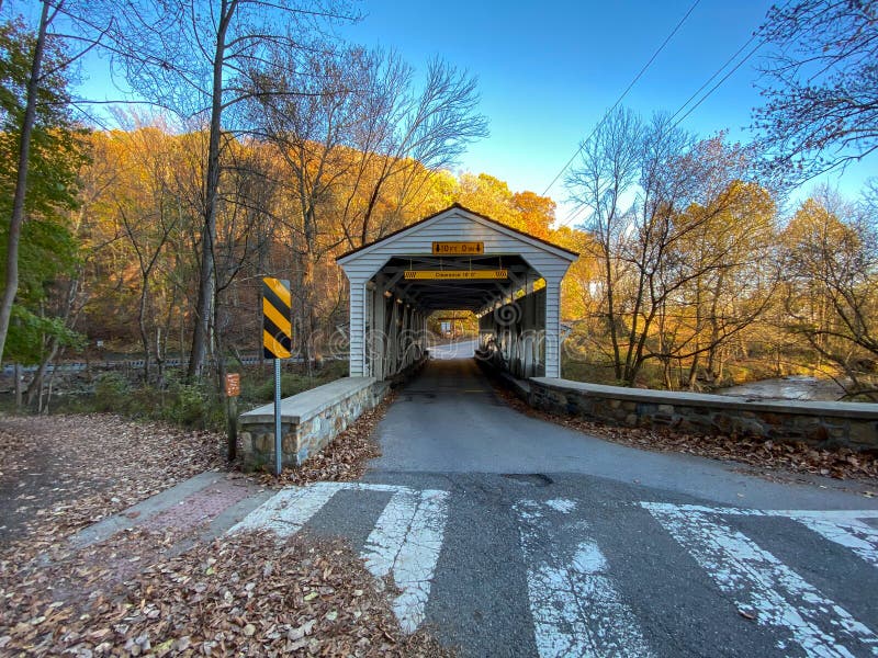 Knox Covered Bridge at Valley Forge National Park Stock Photo - Image ...