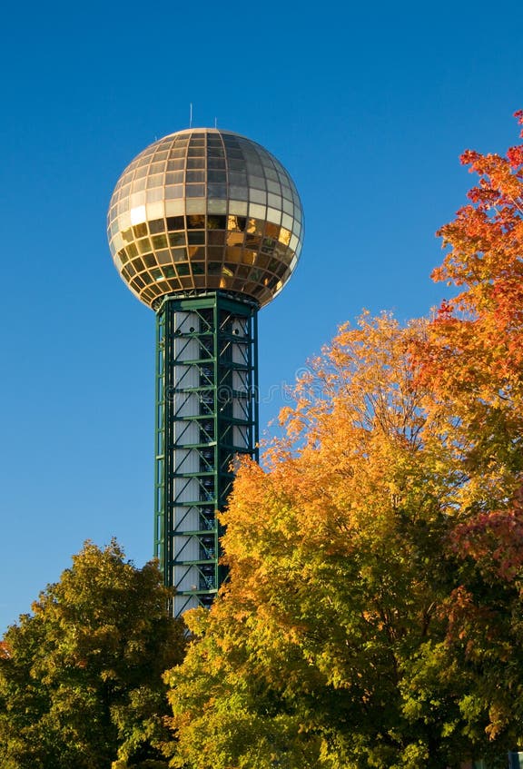 Knoxville Sunsphere stock photo. Image of downtown, city - 11539404