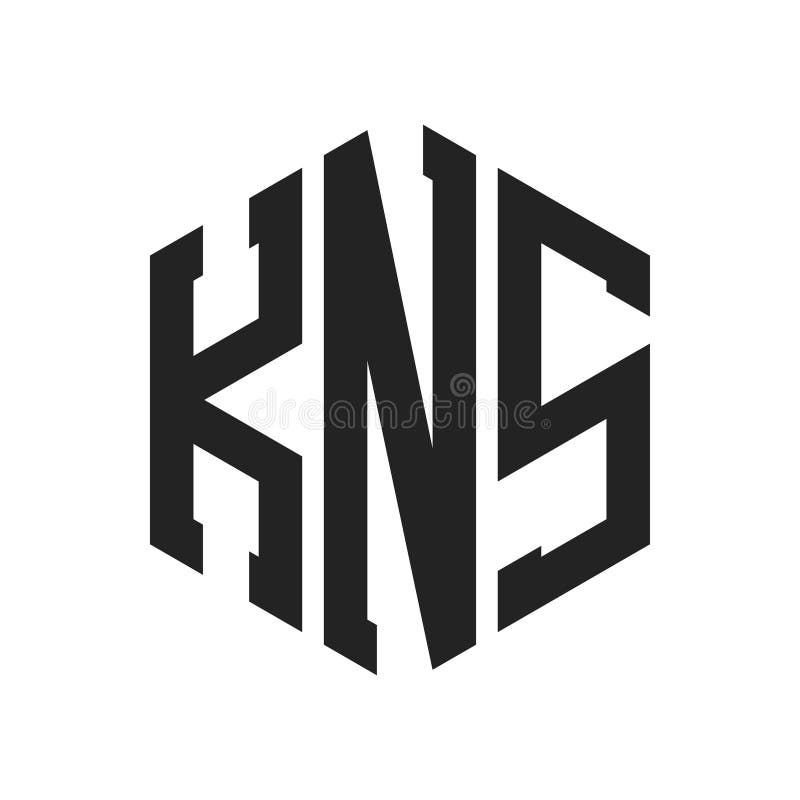 KNS Logo Design. Initial Letter KNS Monogram Logo Using Hexagon Shape ...