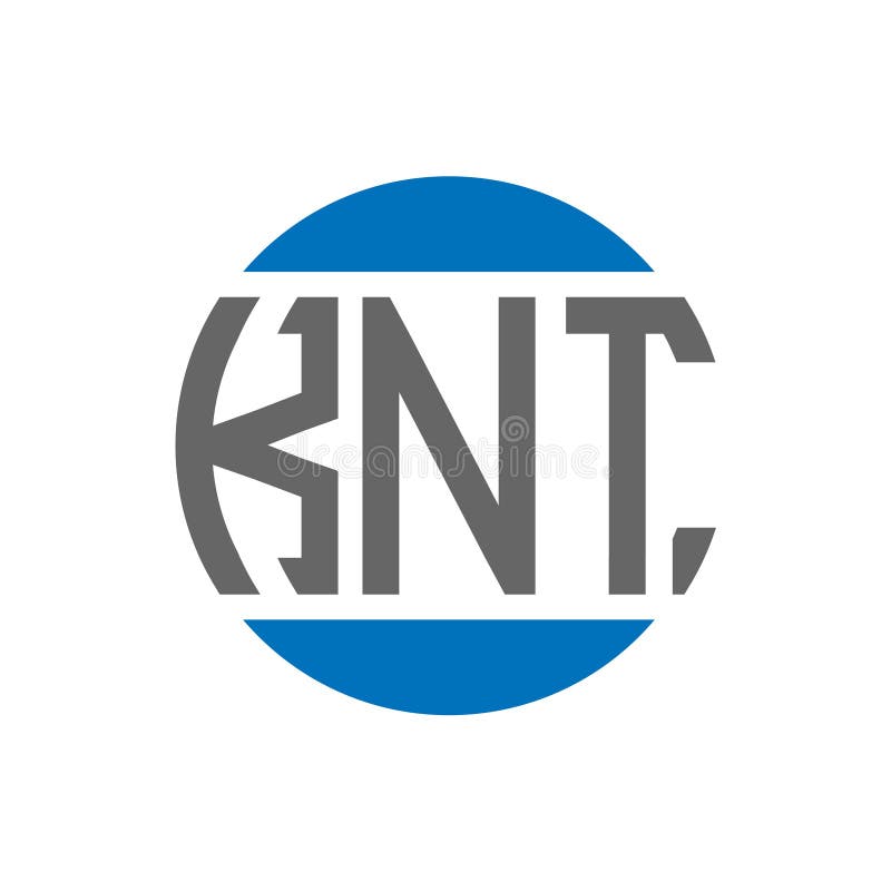 KNT Letter Logo Design on White Background. KNT Creative Initials ...