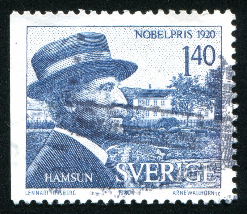 Knut Hamsun foto de archivo editorial. Imagen de cubierta - 100863263