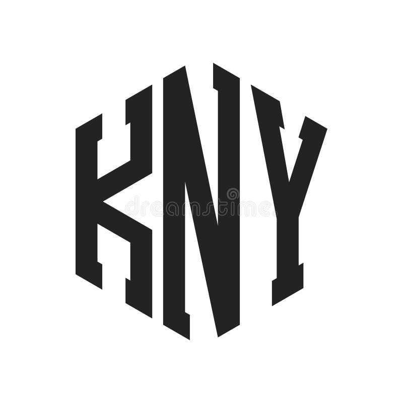 KNY Logo Design. Initial Letter KNY Monogram Logo Using Hexagon Shape ...