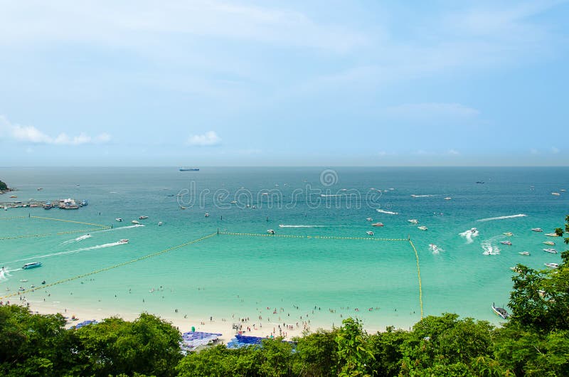 Ko lan island in thailand. stock photo. Image of sunny - 62661684