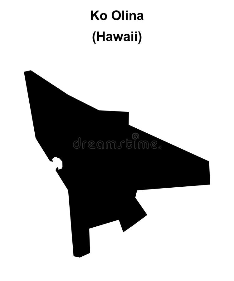 Olina Outline Map Stock Illustrations – 1 Olina Outline Map Stock ...