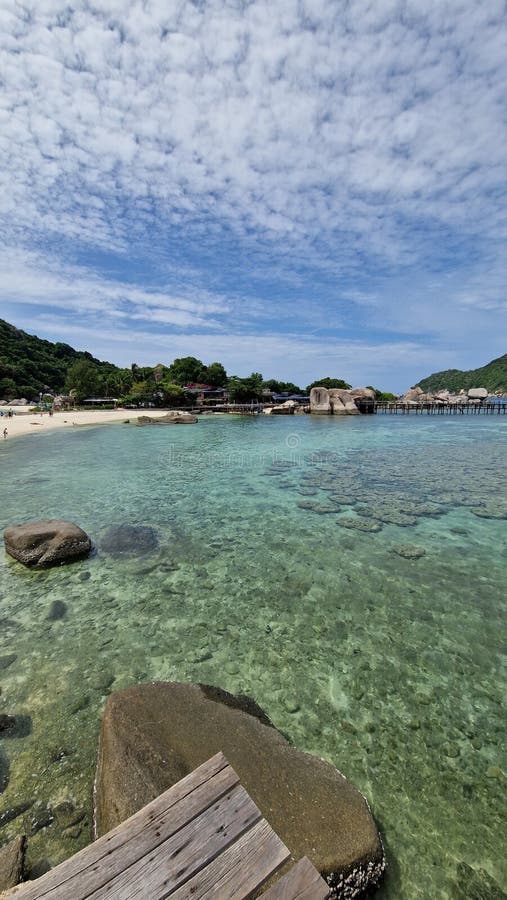Ko Tao stock image. Image of ocean, wave, islet, tree - 289086907