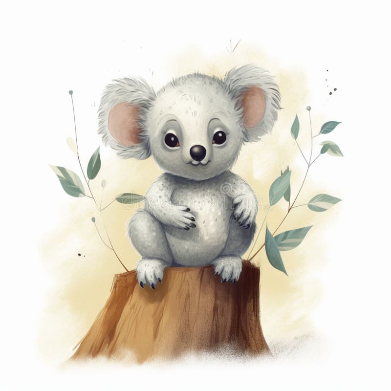 Koala illustration stock illustration. Illustration of sweet - 278375347