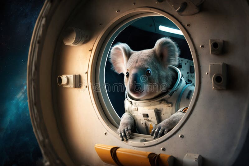 Koala As an Astronaut in a Spaceship in Space AI Generated Content ...