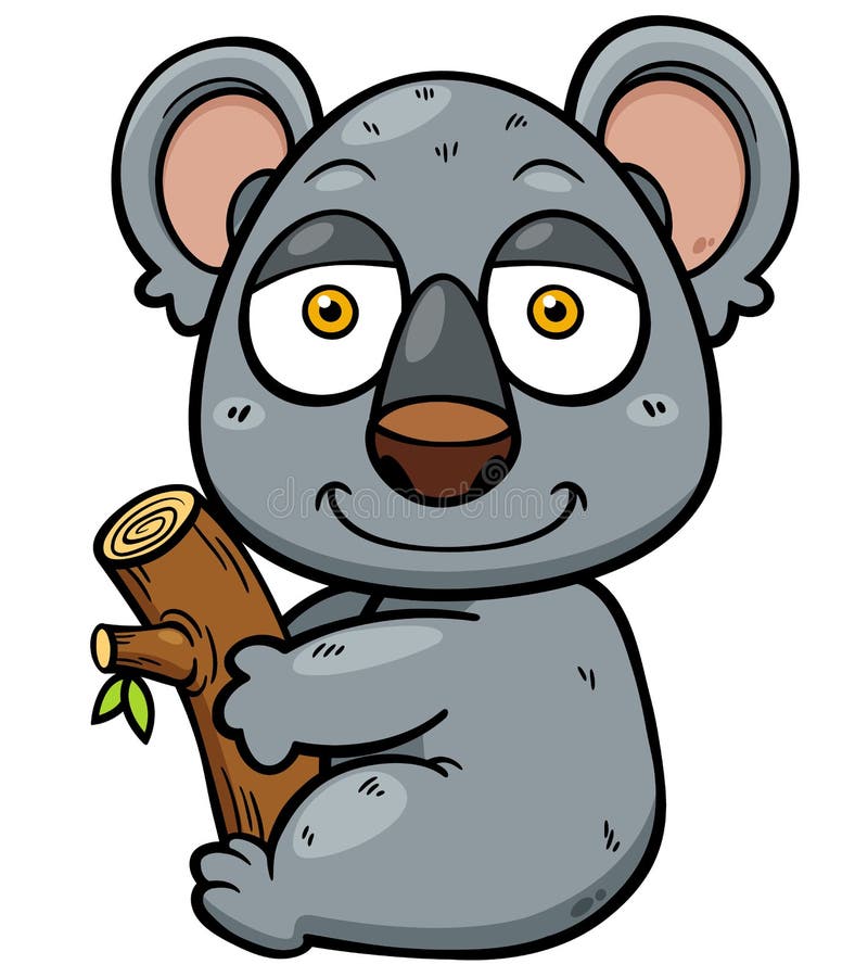 Cute Koala stock illustration. Illustration of bear, cartoon - 13536050