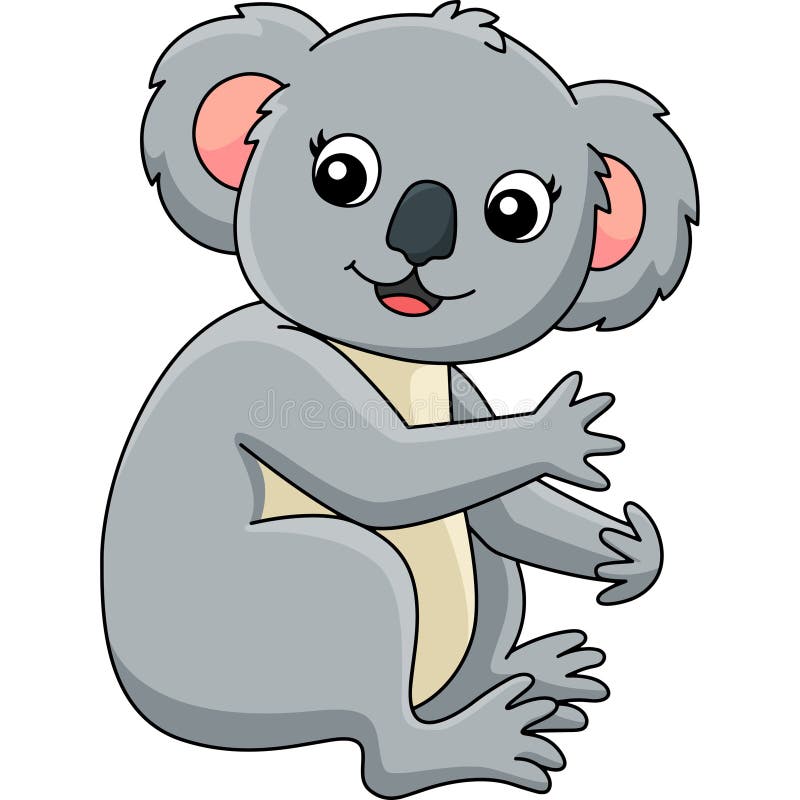 Koala Cartoon Colored Clipart Illustration Stock Vector - Illustration ...