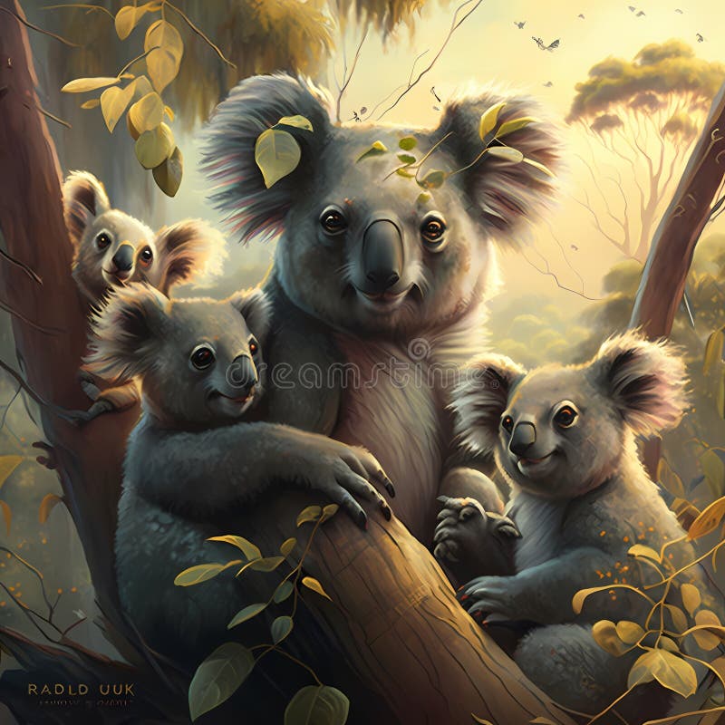 Koala Colony Stock Illustrations – 11 Koala Colony Stock Illustrations ...