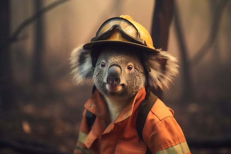 Firefighter Koala Stock Illustrations – 44 Firefighter Koala Stock ...
