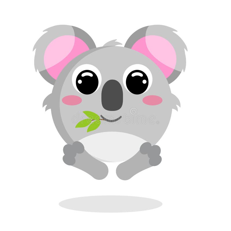 Koala flat vector stock vector. Illustration of design - 160427601