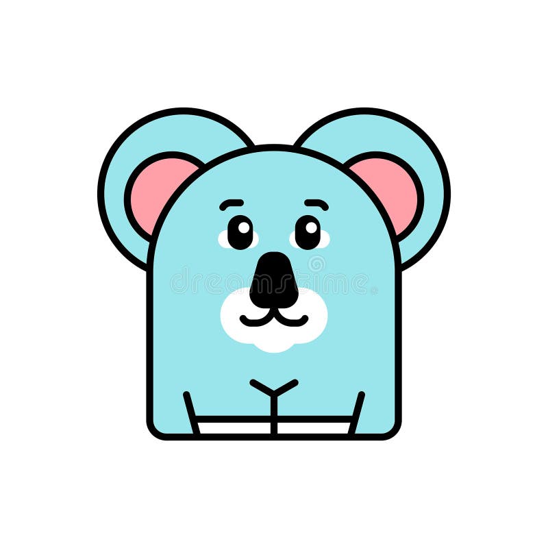 Koala icon stock vector. Illustration of australian - 247443388