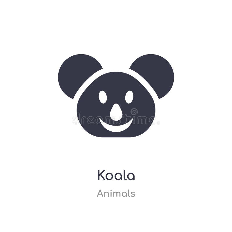 Koala Icon. Isolated Koala Icon Vector Illustration from Animals ...
