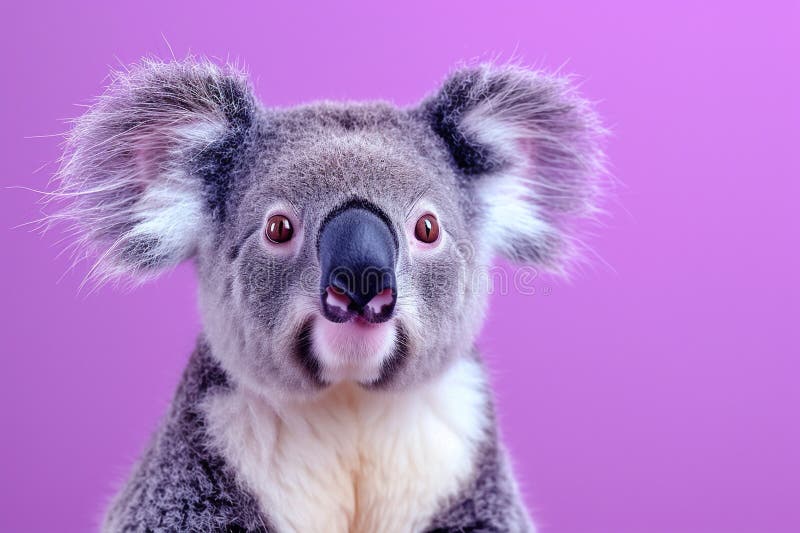 A Koala with Its Mouth Open and Looking at the Camera Stock Photo ...