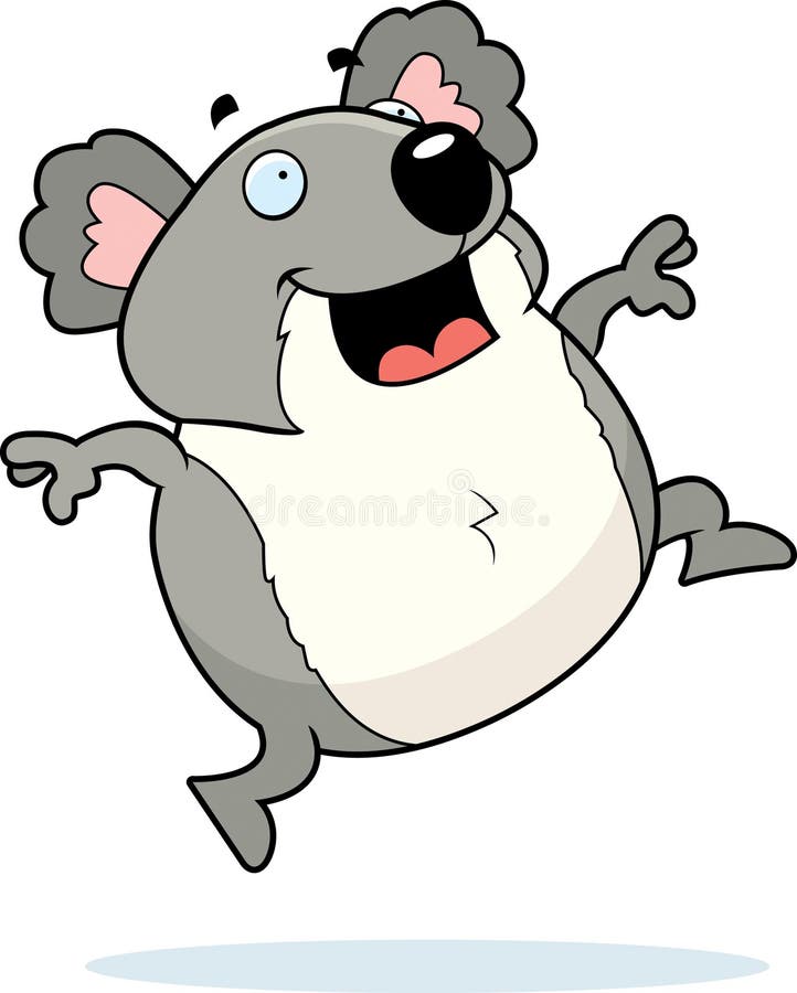Koala Jumping stock vector. Illustration of hopping, bear - 14971504