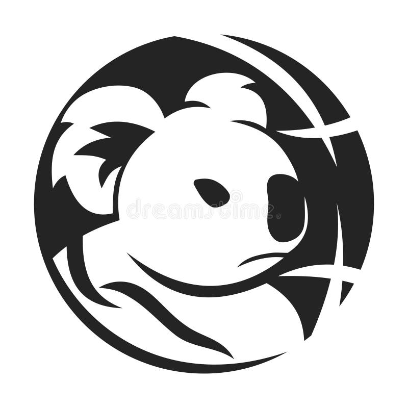 Koala Logo Template Isolated. Brand Identity. Icon Vector Graphic Stock ...