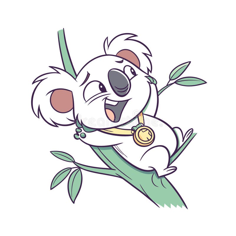 Koala in Model Building Activity Illustration Stock Photo ...