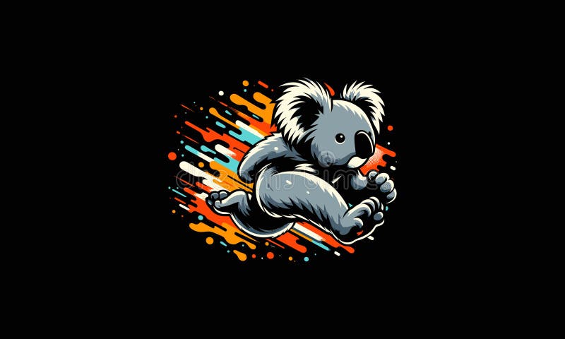Koala Running Splash Stock Illustrations – 8 Koala Running Splash Stock ...