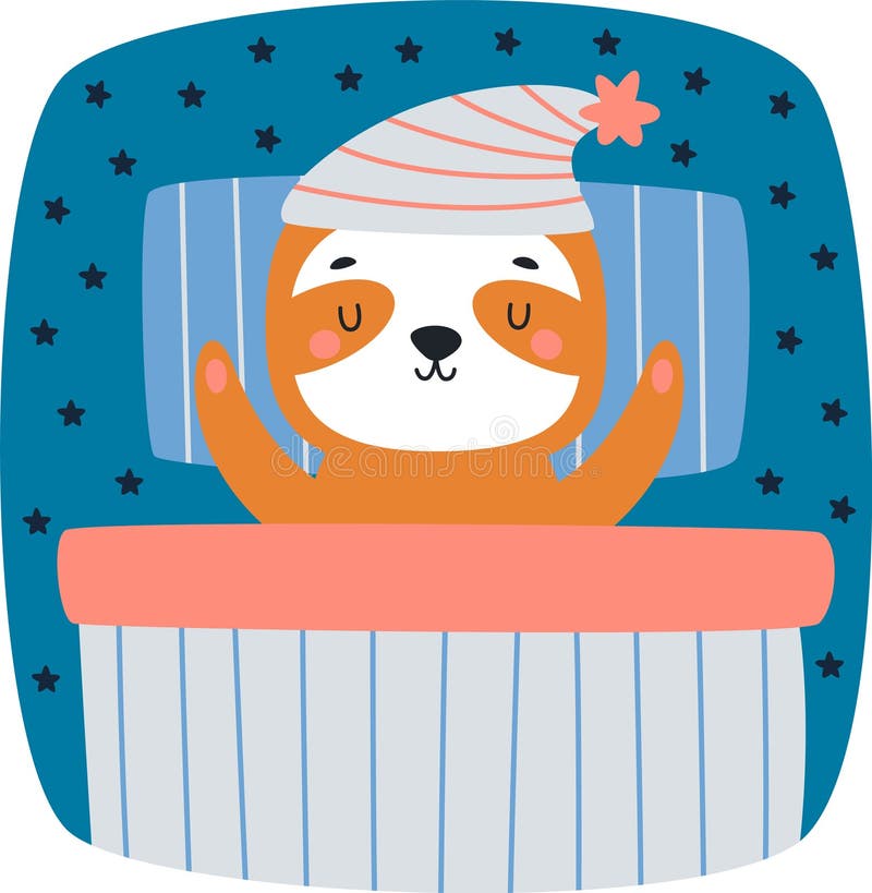 Koala Sleeping in Bed stock vector. Illustration of funny - 292162903