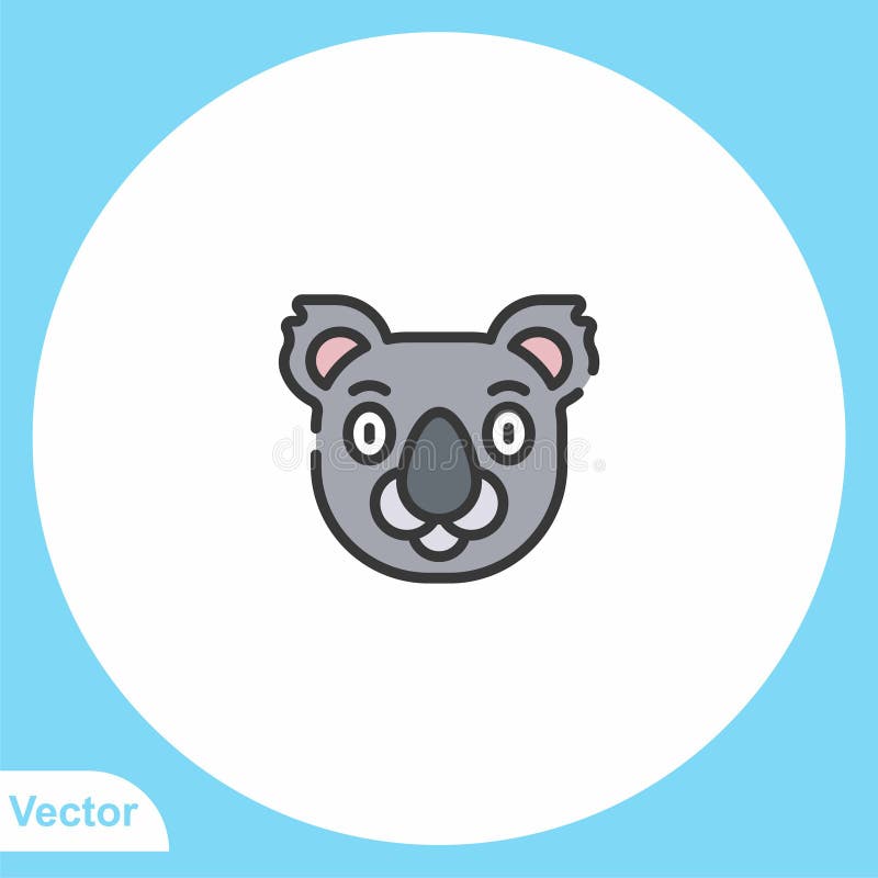 Koala Vector Icon Sign Symbol Stock Vector - Illustration of kids ...
