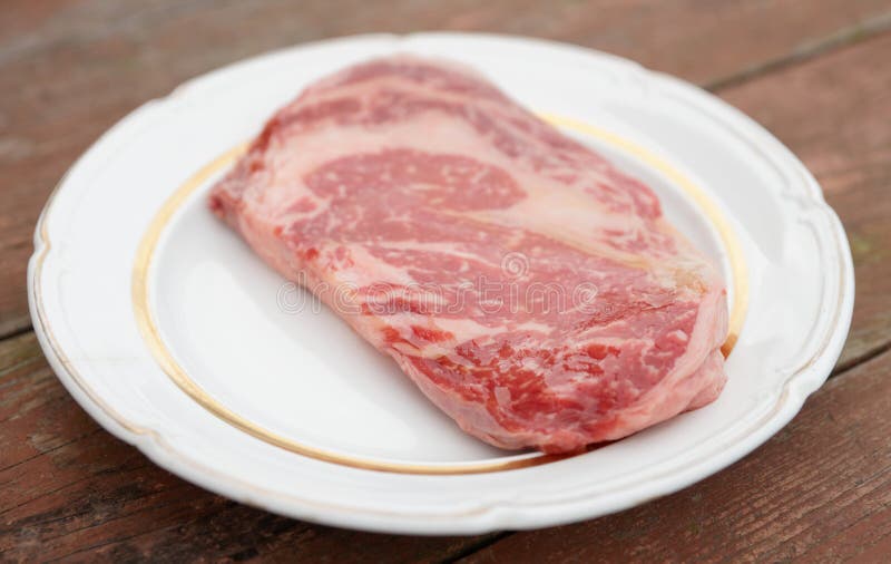 Kobe beef ribeye steak stock photo. Image of nutrition - 35274162