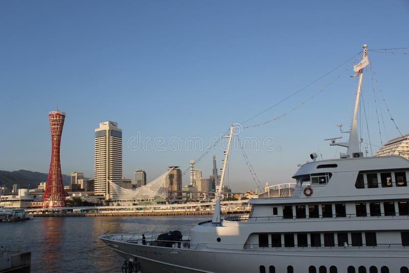 Kobe Harbor Japan editorial stock image. Image of japan - 76122009