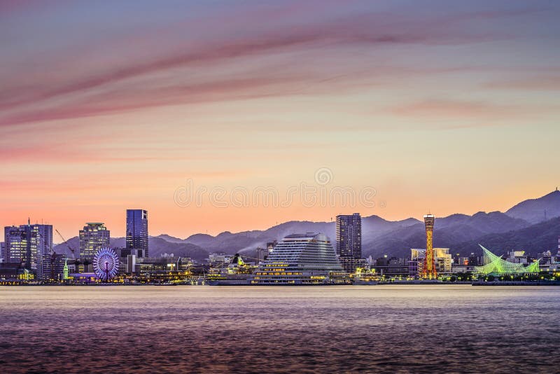 Kobe, Japan stock image. Image of japan, view, kobe, twilight - 40905685