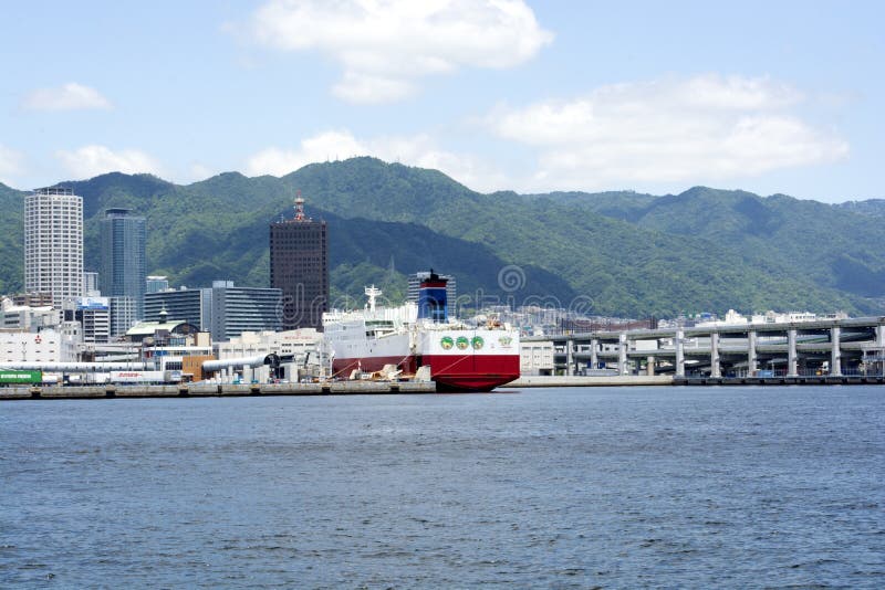 Kobe Port Tower Waterfront Cityscape and Harbour Editorial Image ...