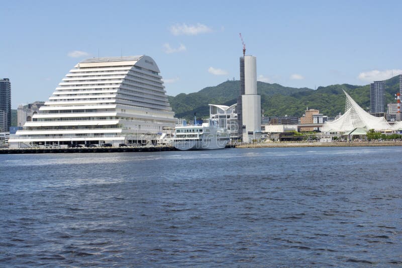 Kobe Port Tower Waterfront Cityscape and Harbour Editorial Stock Photo ...