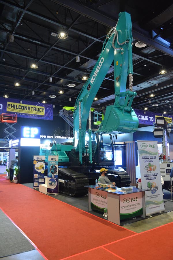 Kobelco Excavator at Philconstruct in Pasay, Philippines Editorial ...