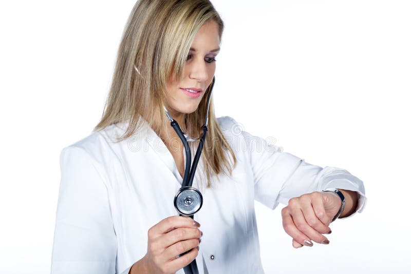 Kobiety Lekarka Z Stetoskopem Zdjęcie Stock - Obraz złożonej z ...