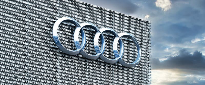 Audi Emblem on a Building in Koblenz Editorial Photo - Image of ...