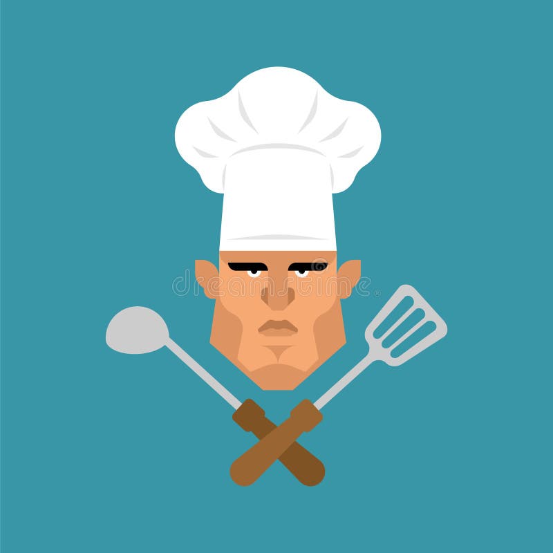 Koch-Zeichen. Kitchener-Symbol. Chefkochsymbol. Restaurantemblem Vektor ...
