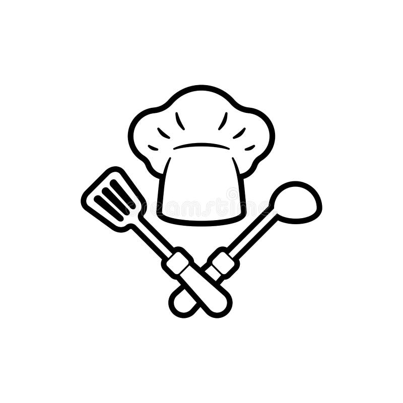 Koch-Zeichen. Kitchener-Symbol. Chefkochsymbol. Restaurantemblem Vektor ...