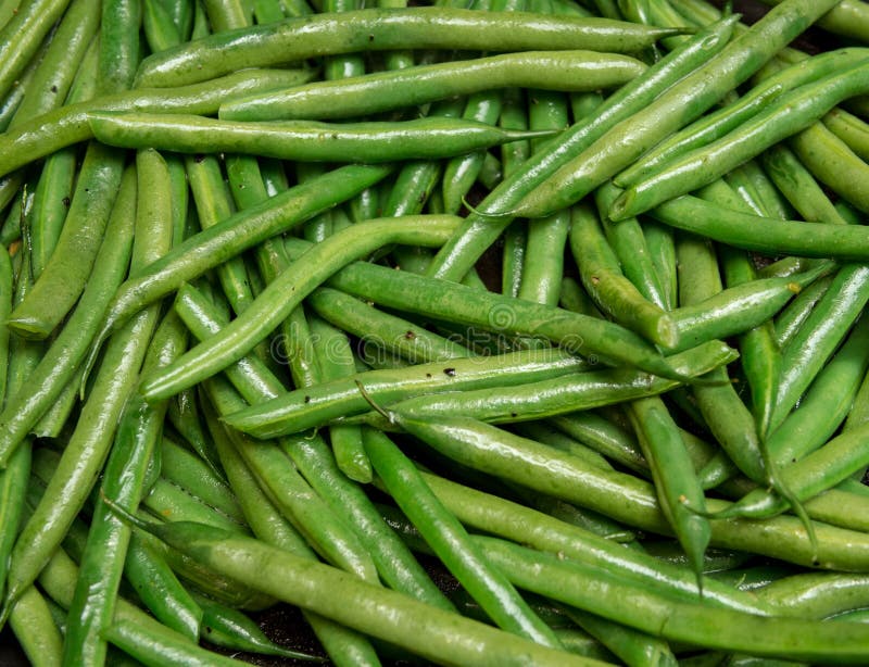 Frische Bohnen stockfoto. Bild von hölzern, grün, frisch - 56819240