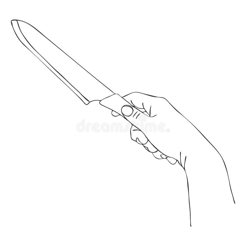 Hand Mit Messer Stock Illustrationen, Vektoren, & Kliparts - 4,731 ...